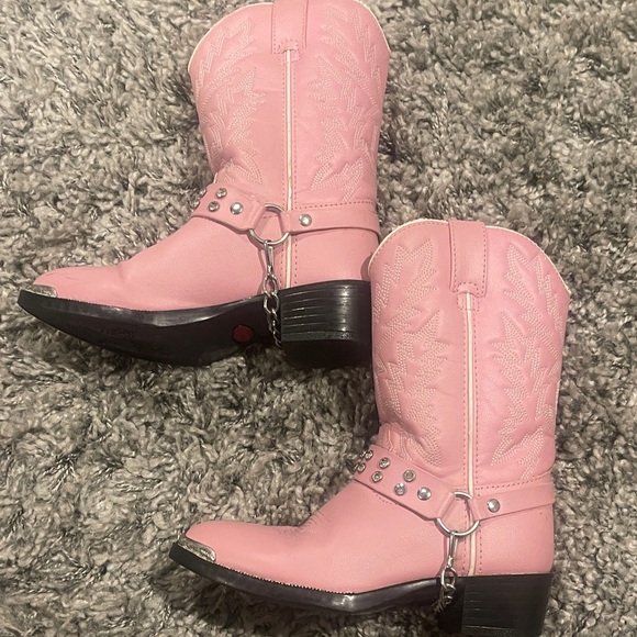 Durango | Shoes | Durango Pink With Chrome Rhinestone Bling Western ...